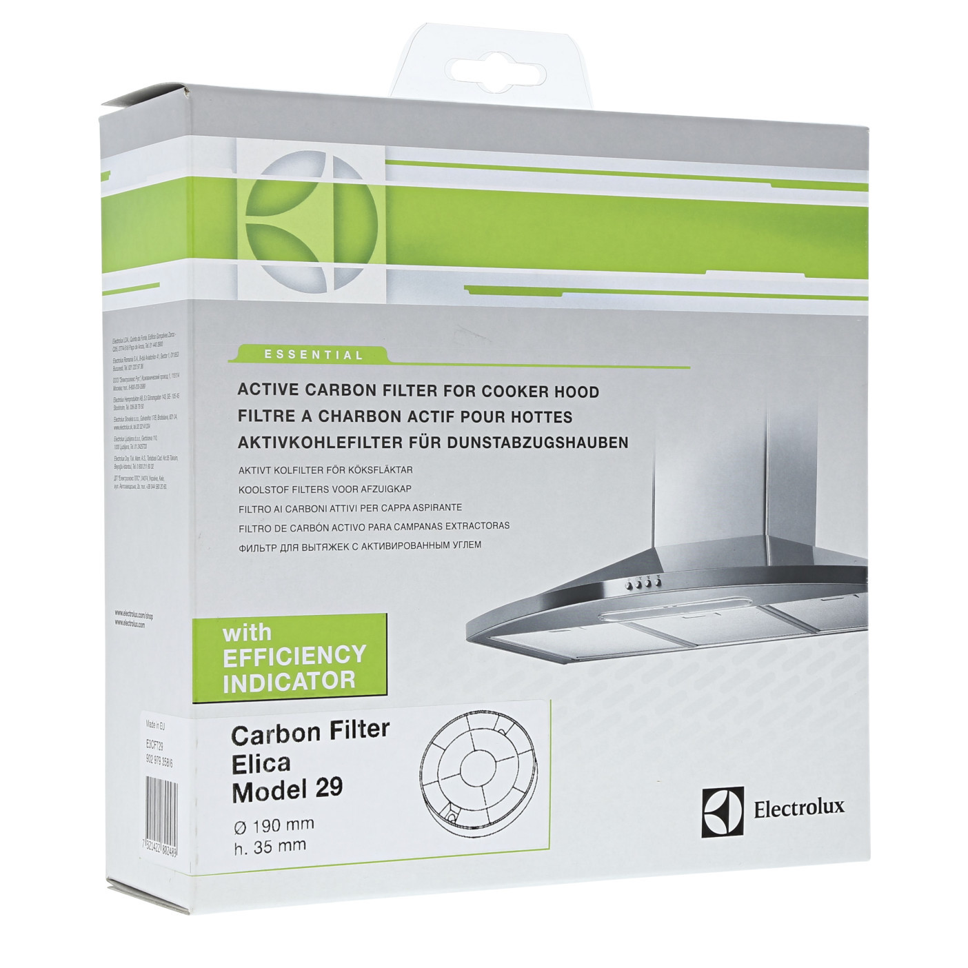 Elica Model 29 activated carbon filter - Huolto Vuorio